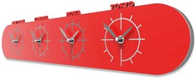 Designové hodiny 12-007 CalleaDesign Singapore 57cm (více barevných variant) Barva fuchsiová (starorůžová)-72 - RAL4010