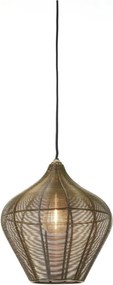 Kovové závěsné svítidlo v bronzové barvě ø 27 cm Alvaro – Light &amp; Living