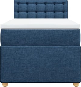 Box spring postel s matrací modrá 80x200 cm textil 3286527
