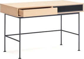 Pracovní stůl s deskou v dubovém dekoru 60x120 cm Yoko – Teulat