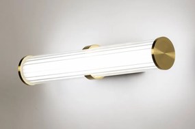 Nástěnné LED svítidlo nad zrcadlo do koupelny Platon Gold