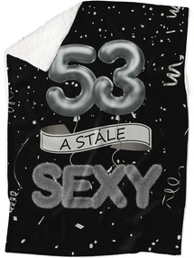 Deka Stále sexy – Černá (věk: 53, Podšití beránkem: ANO)