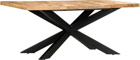 Jídelní stůl 180 x 90 x 76 cm masivní hrubé mangovníkové dřevo 285963