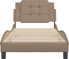Rám postele bez matrace Zadar cappuccino 80 x 200 cm umělá kůže 3208146