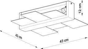 Sollux Lighting Stropní svítidlo FENIKS 2 bílé