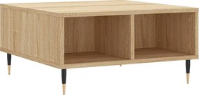 vidaXL Konferenční stolek 60 x 60 x 30 cm kompozitní dřevo [827031] Barva: bílá s vysokým leskem