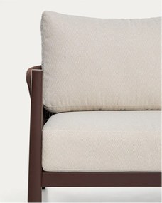 Hnědý/béžový zahradní lounge set z masivu akácie pro 5 osob Aleria – Kave Home