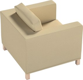 Potah na křesko IKEA Karlanda, krátký barva zelená látka pletený vzor