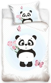 TipTrade s.r.o. Povlečení do postýlky Roztomilá Panda 100x135 + 40x60