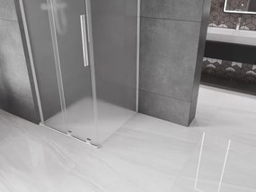 Mexen Velar L, sprchový kout s posuvnými dveřmi 100 x 100 cm, 8mm sklo námraza, chromová, 871-100-100-33-01