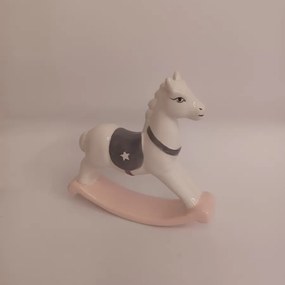 Dekorace keramický houpací koník 14,8 × 3,7 × 13,5 cm