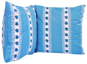Stanex Povlak na polštářek bavlněný Barunka modrá (LS228) ROZMĚR: 40 x 40 cm