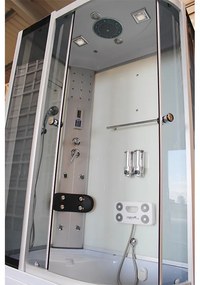 BPS-koupelny Hydromasážní box HYD-A04 120 SA L, 120x80 levý se saunou