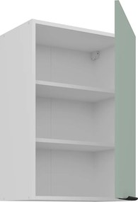 ARIA sb | horní skříňka 50 G-72 1F policová | 50 cm | ANTI FINGERPRINT povrch | bílá/aquamarine