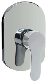 Mereo Mereo, Sprchová podomítková baterie bez přepínače, Zuna, Mbox, kryt, chrom, CB60105ZB