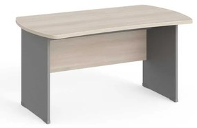 Stůl Manager 140 x 85 cm, akát světlý / šedá