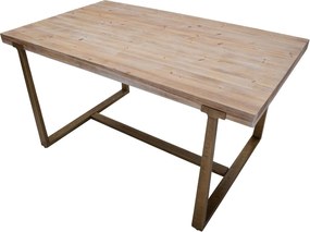 Jídelní stůl Ankara 150 cm hnědý/zlatý