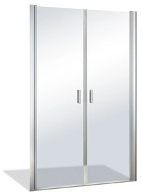 Roltechnik Outlet Dvoukřídlé sprchové dveře LYP2 pro instalaci do niky, stříbrná Varianta: šířka: 80 cm - (LYP2/800 - 1135008219), Barva profilů a typ výplně: profily: stříbrná, výplň: transparent