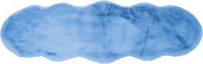 XXXLutz UMĚLÁ KOŽEŠINA, 55/160 cm, modrá - Kůže - 003580044152