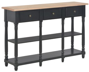 Konzolový stolek - MDF - černý | 120x30x76 cm