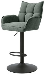 Zelené barové židle s nastavitelnou výškou v sadě 2 ks Marilla – Unique Furniture
