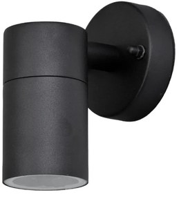 Prémiové venkovní nástěnné bodové svítidlo Peka na 1 žárovku GU10, černé