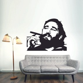 Samolepka na zeď - Fidel Castro (60x48 cm) - PopyDesign