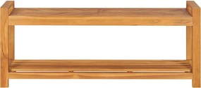 Lavice 120 cm masivní teakové dřevo 325276