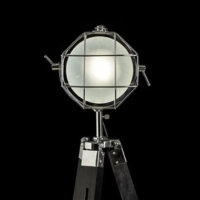 RENDL R13394 NAUTIC stojanová lampa, dekorativní černá chrom