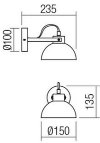 Redo 04-511 - Dětské nástěnné svítidlo EOLO 1xE27/42W/230V