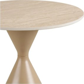 Kulatý odkládací stolek s keramickou deskou ø 50 cm Annecy – House Nordic