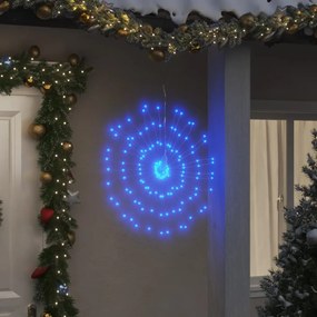 Vánoční hvězdicová světla 8 ks 140 modrých LED diod 17 cm 3190515