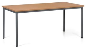 Jídelní stůl TRIVIA, tmavě šedá konstrukce, 1600 x 800 mm, buk