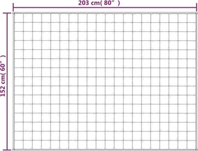 Zátěžová deka modrá 152 x 203 cm 7 kg textil 3154855