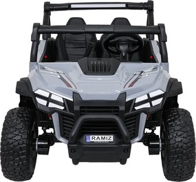 Ramiz Elektrická bugina Gravity pro děti šedá + pohon 4x4 + dálkové ovládání