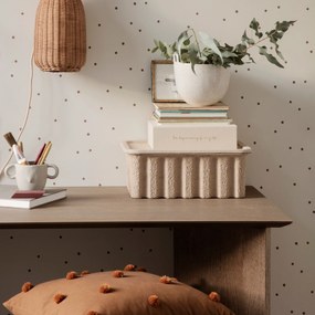 FERM LIVING Úložné boxy Paper Pulp Large, set 2 kusy