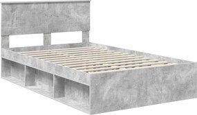 Rám postele s čelo Beton 120 x 200 cm Kompozitní dřevo 3407907