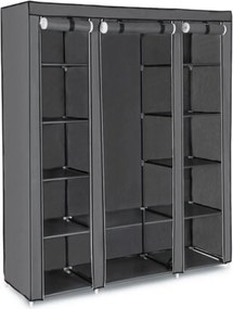 Přenosná látková skříň, šatna, CLOSET, 150x175x45cm šedá SongmicsHome