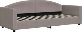 Válenda s přistýlkou a zásuvkami taupe 80 x 200 cm textil 3197222