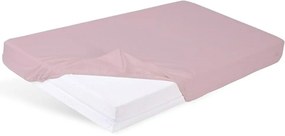 BabyMatex Nepromokavé prostěradlo 60x120 09 růžové světlo s gumou Bamboo bambus pro podložení dětské postýlky