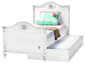 Dětská postel s přistýlkou Carmen 100x200cm-bílá