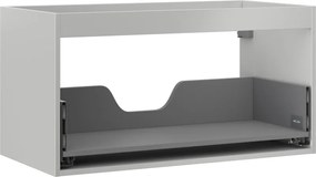 Mexen Box-A, závěsná skříňka 90 cm, 1 zásuvka, šedá matná, 91AX0-0900-470-1-62