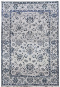 Diamond Carpets India, Ručně vázaný kusový koberec Diamond DC-98 JN Silver/silver, 305x425, šedá, chodba / předsíň