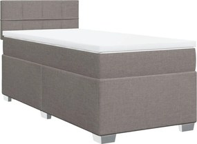 Box spring postel s matrací taupe 80x200 cm textil 3288019