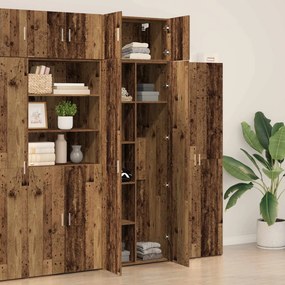 Úložná skříňka 2 ks Staré dřevo 70 x 42,5 x 185 cm 3365632