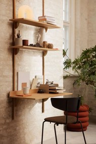 Ferm Living Stolní lampa Vuelta White, bílá barva, sklo, kov