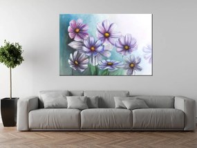 Gario Ručně malovaný obraz Veselé kvítky Rozměry: 120 x 80 cm