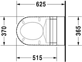 Duravit Darling New - Závěsné WC, 37 x 62 cm, bílé 2544090000