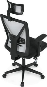 Ergonomická kancelářská židle ARLO - černá látka