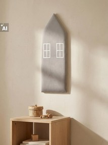 Sinsay - Čalouněný panel s motivem domku - šedá
